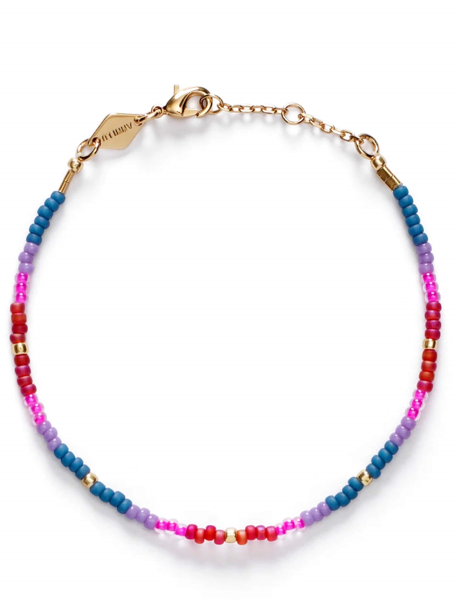 Anni Lu Tie-Dye Armbånd, Violet → Køb nu