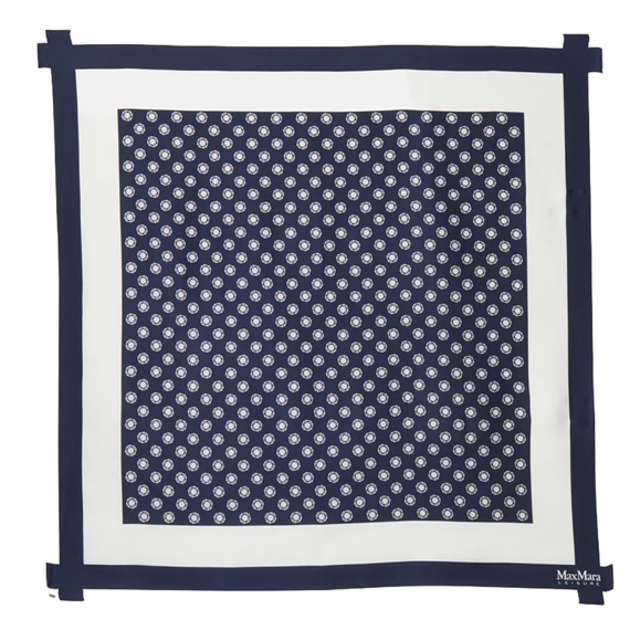 Max Mara Leisure Orel Tørklæde i Blå ♥ Køb her